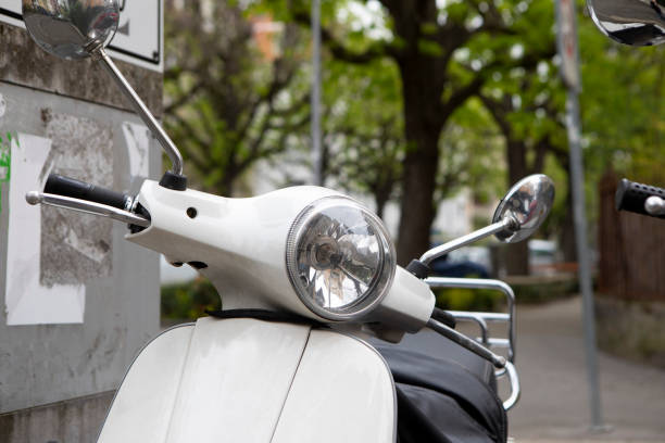 Free Stock Photo of Scooter Parked on the Side of a Street | Download ...