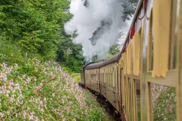 Free picture: Steam locomotive decorated with flowers