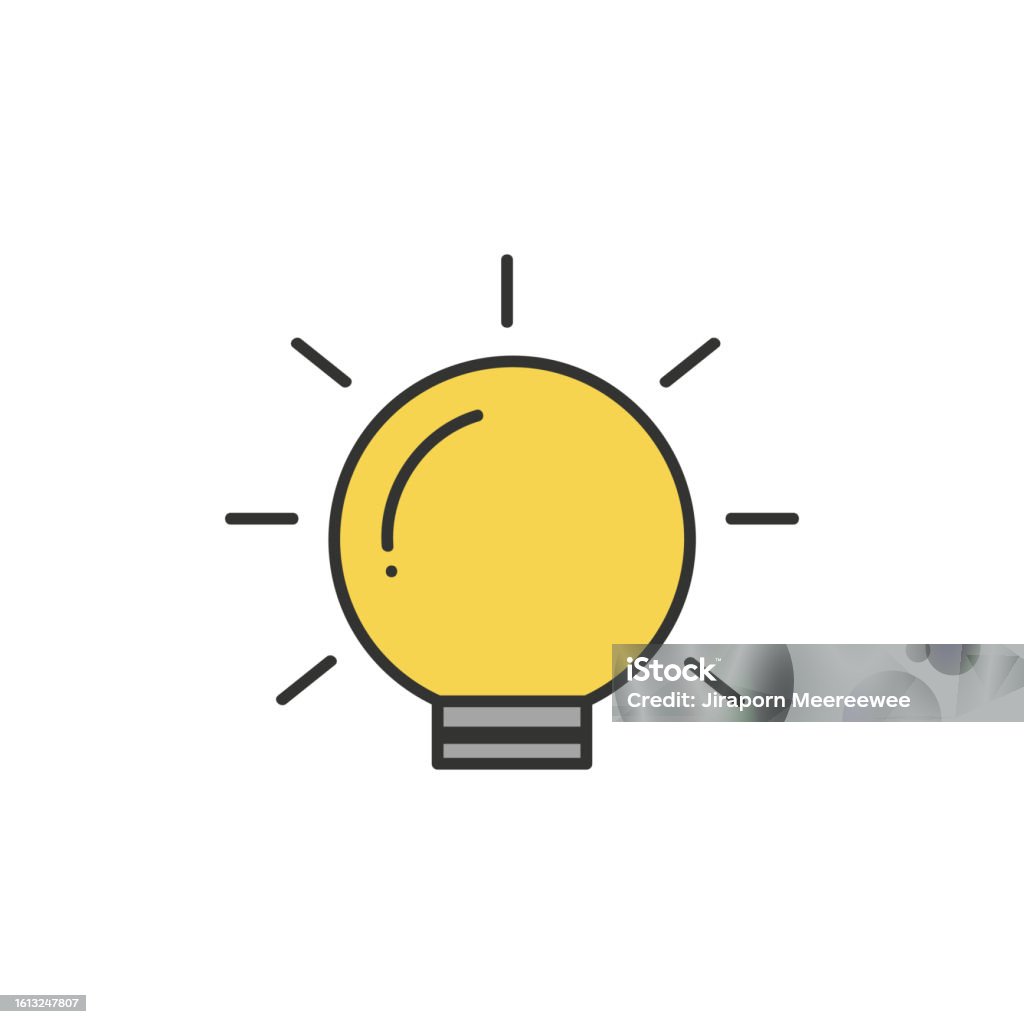 Ilustración De La Bombilla Está Llena De Ideas Y Pensamiento Creativo