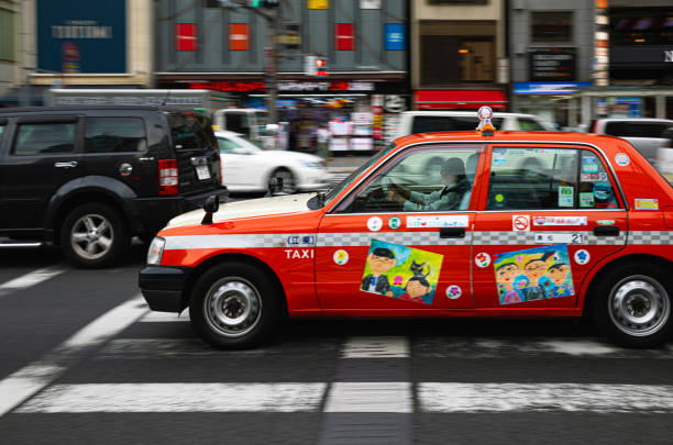 Free Stock Photo of Fast moving taxi on a Tokyo city evening | Download ...