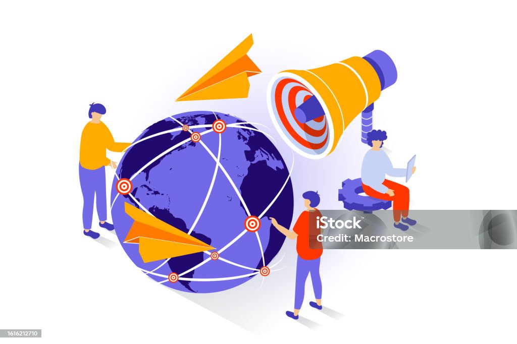 Ilustración de Concepto De Negocio Y Marketing En Diseño Isométrico 3d ... Ilustración de Concepto De Negocio Y Marketing En Diseño Isométrico 3d ...