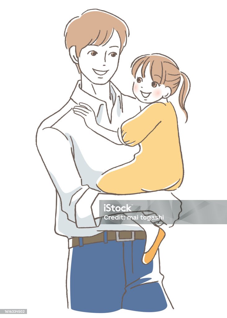Father And Daughter Stock Illustration Download Image Now Adult