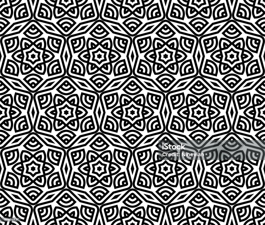Ethnic Modern Geometric Seamless Pattern Ornament Background Stock