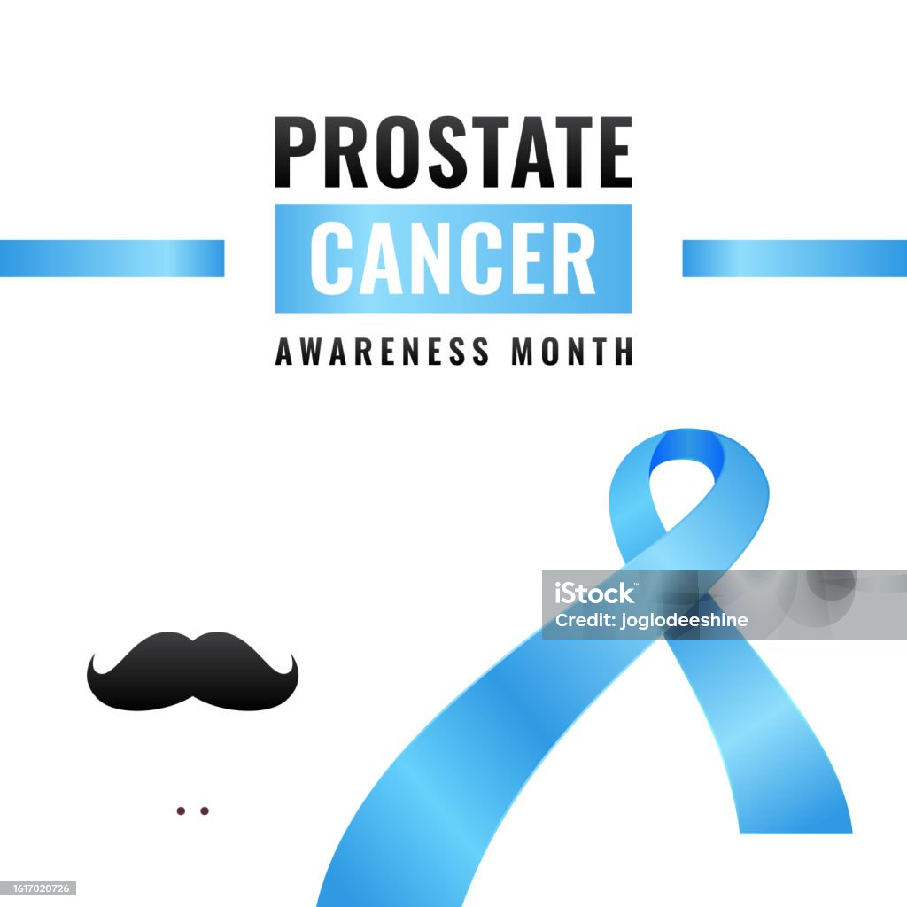 Prostate Cancer Awareness Month Design Template Stock Illustration