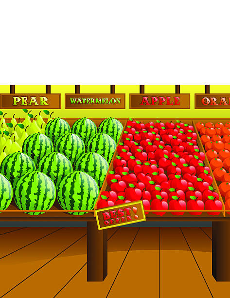 110 Produce Aisle Nobody Stock Illustrations Royalty Free Vector