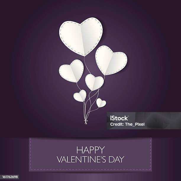 Kartu Valentine Dengan Teks Dan Bentuk Hati Ilustrasi Vektor Ilustrasi
