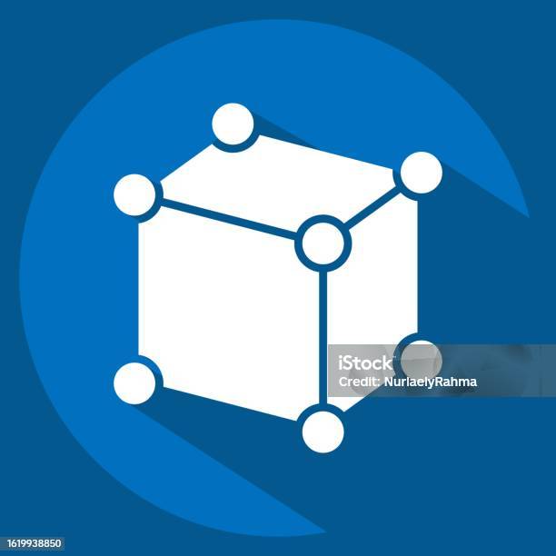 Kerangka Ikon Terkait Dengan Simbol Visualisasi 3d Gaya Bayangan