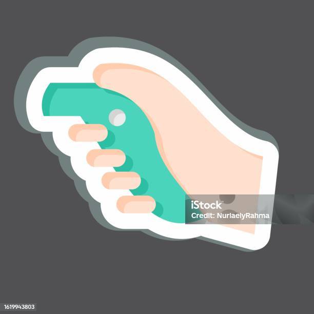 Sticker Vr Controller Lié Au Symbole De Visualisation 3d Conception