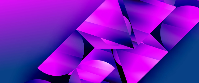 Captivating Abstract Backdrop Composed Of Interlocking Triangles And