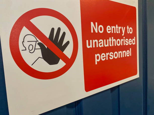 Free Stock Photo of Restricted area authorized persons only entry sign ...