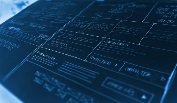 Free Stock Photo of Handwritten website wireframe on paper | Download ...