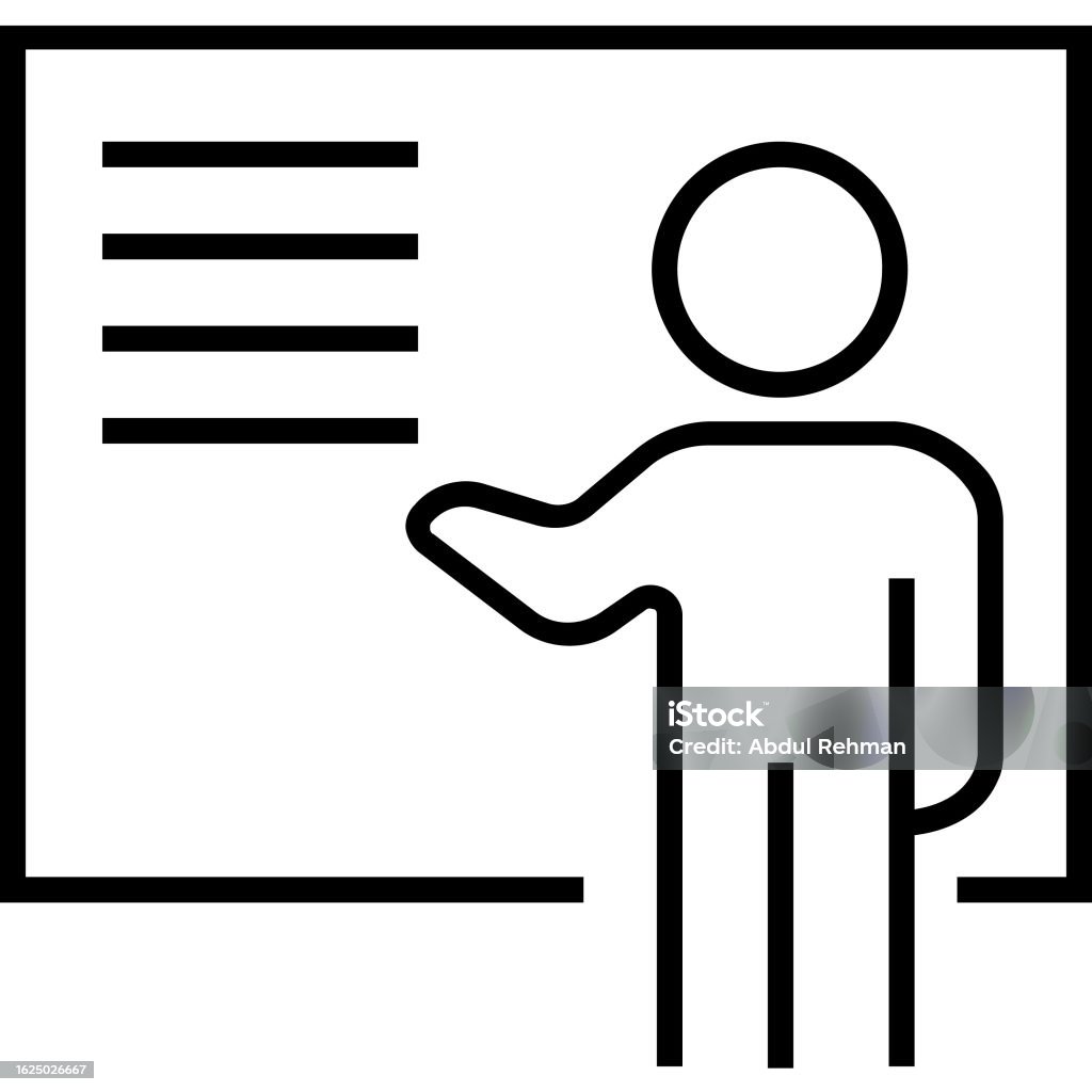 Vorlesungslinienvektorisoliertsymbol Bearbeitbar Stock Vektor Art und ... Vorlesungslinienvektorisoliertsymbol Bearbeitbar Stock Vektor Art und ...