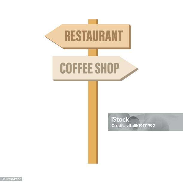 Ikon Papan Nama Spanduk Restoran Dan Kedai Kopi Ilustrasi Stok Unduh