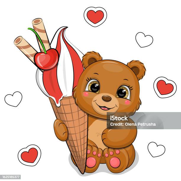 Beruang Coklat Kartun Lucu Dengan Es Krim Besar Ilustrasi Stok - Unduh ... Beruang Coklat Kartun Lucu Dengan Es Krim Besar Ilustrasi Stok - Unduh ...