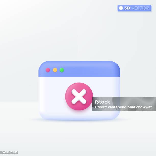 Web Page Development Icon Symbols Coding Language Programming Software Concept 3d Vector