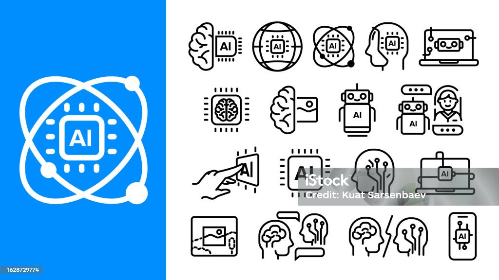 Ai Icon Set Artificial Intelligence Icon Set Stock Illustration ... Ai Icon Set Artificial Intelligence Icon Set Stock Illustration ...