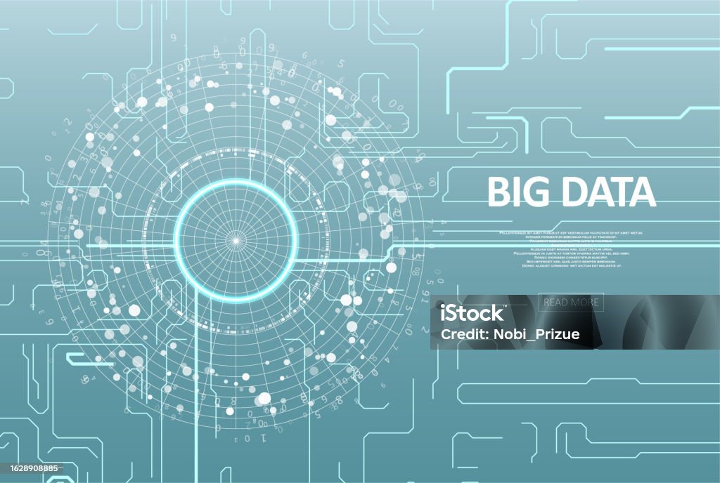 Abstract Big Data Visualization Stock Illustration Download Image Now