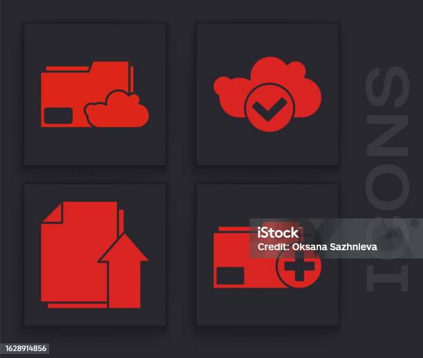 Set Add New Folder Cloud Storage Text Document Folder Cloud With Check ... Set Add New Folder Cloud Storage Text Document Folder Cloud With Check ...