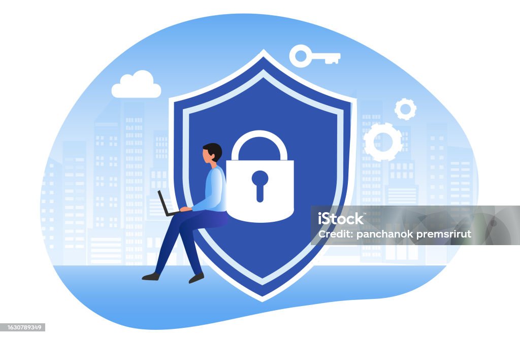 Cyber Security And Data Protection Privacy Pdpa Concept Businessman