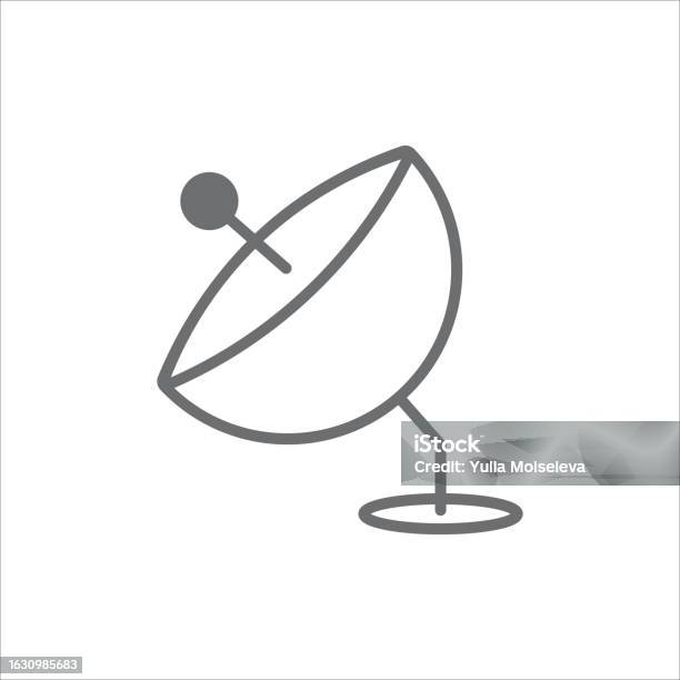 Icône Satellite Symbole Dillustration Vectorielle Vecteurs Libres De