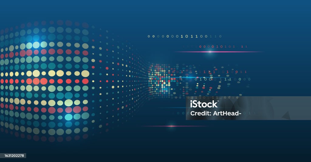 Big Data Visualization A Dynamic Array Of Information Data Sorting