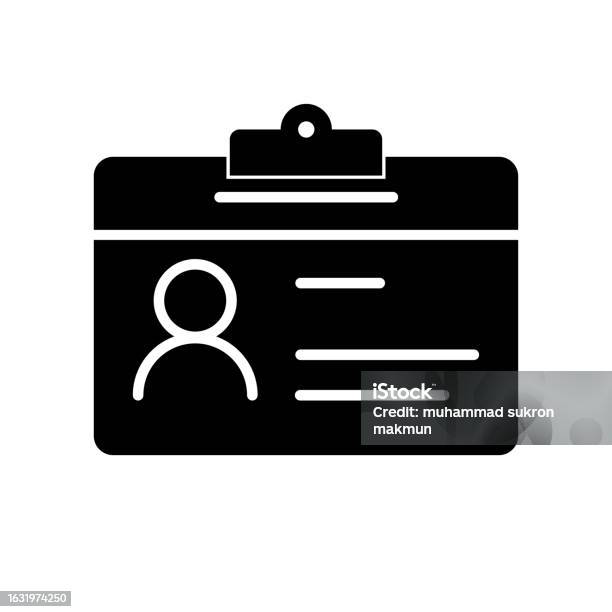 Icône De Carte Didentité Permis De Conduire Symbole De Carte Didentité