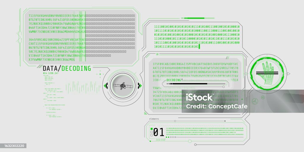 Vetores de Projeto De Interface Hud Para Decodificação De Sinais De ... Vetores de Projeto De Interface Hud Para Decodificação De Sinais De ...