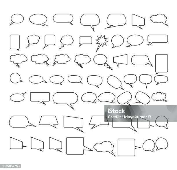 Callout Symbols Outline Speech Bubble Set Comic Speech Doodle Vector ... Callout Symbols Outline Speech Bubble Set Comic Speech Doodle Vector ...