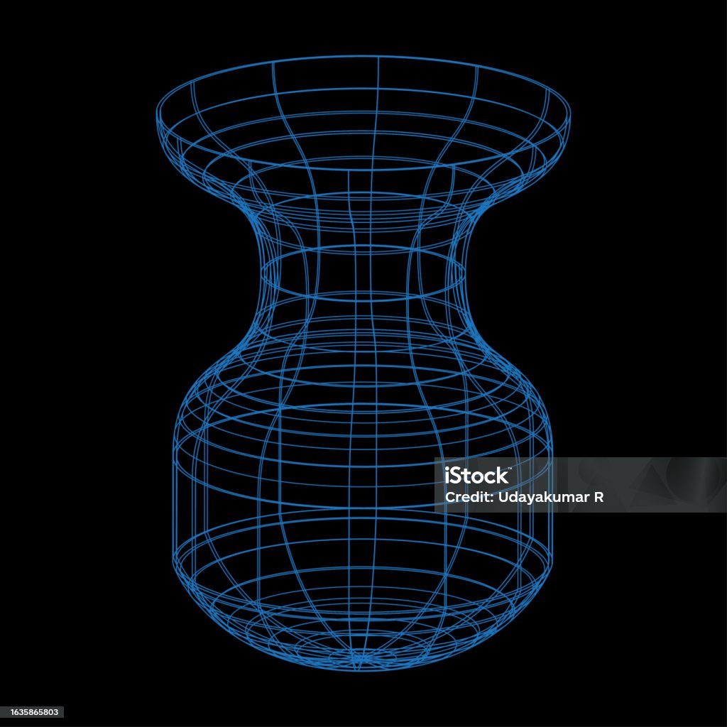 3d Mesh Grid Net Wire Frame Vector Lines Illustration 3d Wireframe Or