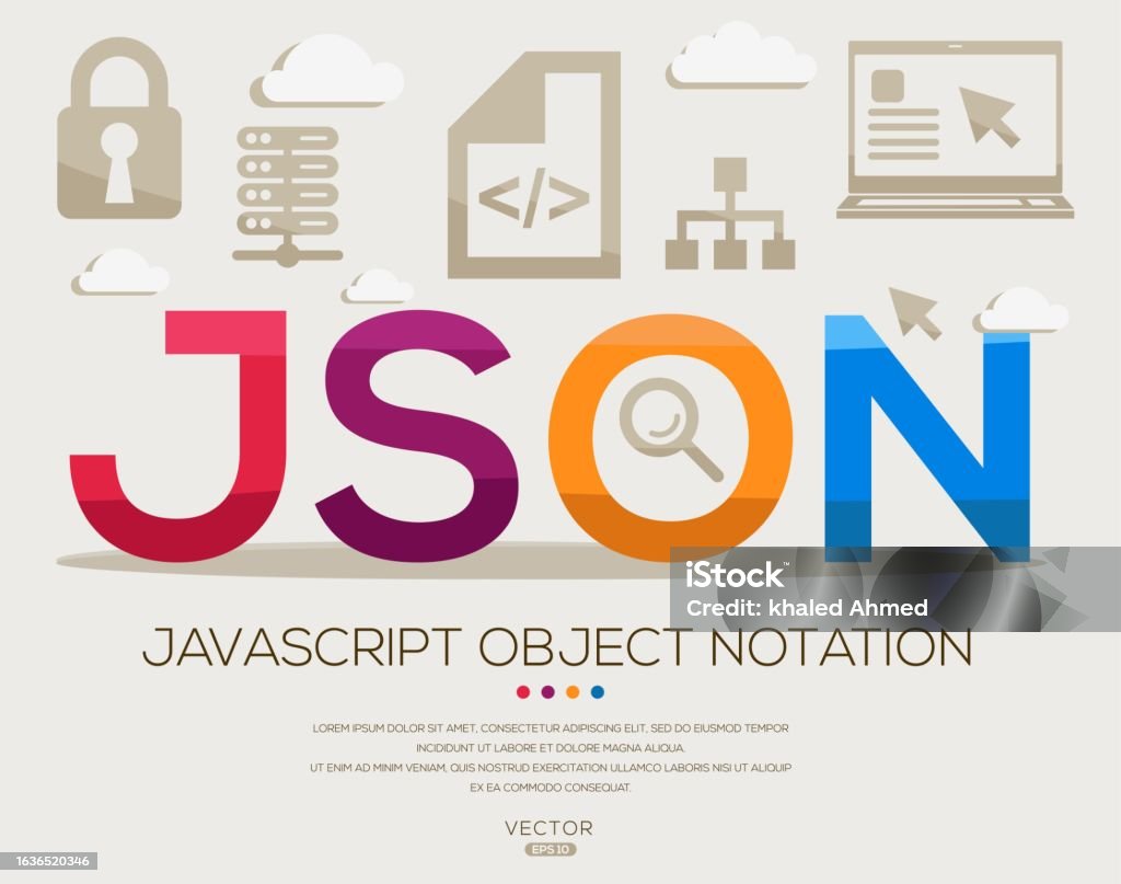 Json Javascript Object Notation Stock Illustration Download Image Now