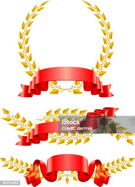 Laurel Wreath And Ribbon向量圖形及更多徽章圖片 徽章 插圖 桂冠 Istock