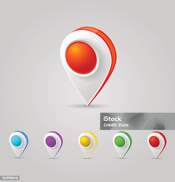 Gps 색상 맵 아이콘 라벨에 대한 스톡 벡터 아트 및 기타 이미지 라벨 반짝이는 발견 Istock