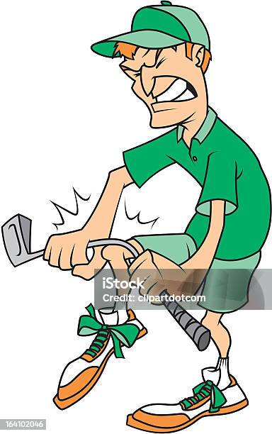 Angry Golfer 골프 선수에 대한 스톡 벡터 아트 및 기타 이미지 골프 선수 감정 격노한 Istock