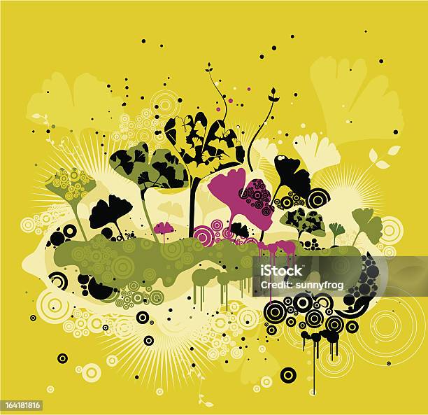 Natural Background With Ginko Vector向量圖形及更多健保和醫療圖片 健保和醫療 側影 剪貼畫