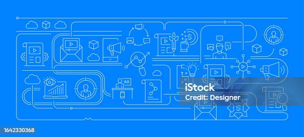 Pemasaran Konten Desain Banner Terkait Untuk Halaman Web Headline