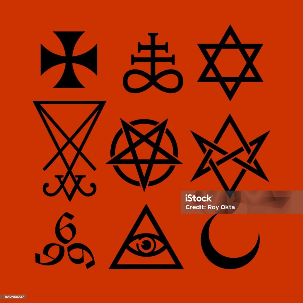 Satanic Symbols Medieval Occultism Magic Stamps Sigils Keys Mystical ... Satanic Symbols Medieval Occultism Magic Stamps Sigils Keys Mystical ...
