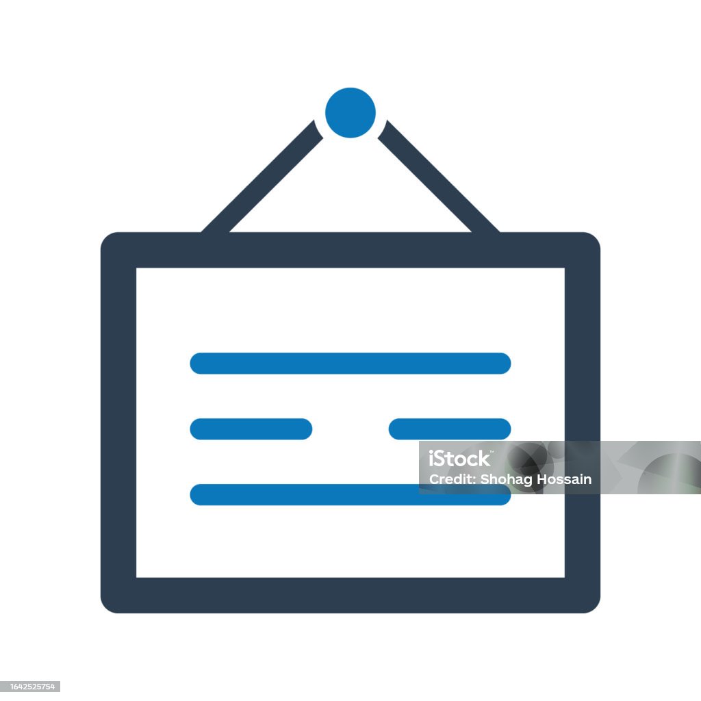 Notice Board Icon Signboard Icon Stock Illustration - Download Image ... Notice Board Icon Signboard Icon Stock Illustration - Download Image ...