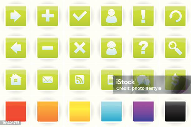 Set Of Glossy Buttons With Web Icons向量圖形及更多下一個圖片 下一個 互聯網 住宅建築 Istock