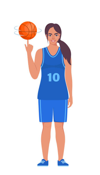 [90] Female basketball player Clipart Vector PNG , SVG, EPS, PSD, AI