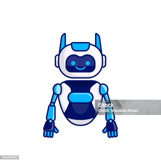 Desain Ilustrasi Vektor Pose Karakter Robot Ilustrasi Robot Kartun Lucu
