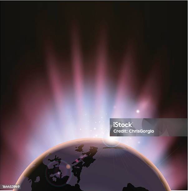 Eclipse Globe 컨셉입니다 배경기술 뒤에 대한 스톡 벡터 아트 및 기타 이미지 뒤 빛 행성 지구 Istock