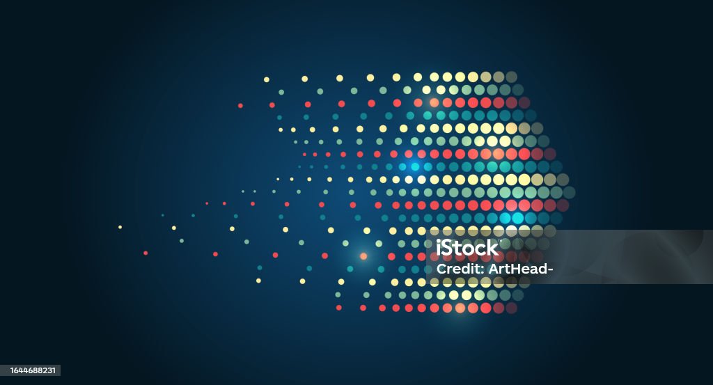 Big Data Visualization A Dynamic Array Of Information Data Sorting Process Big Data Stream