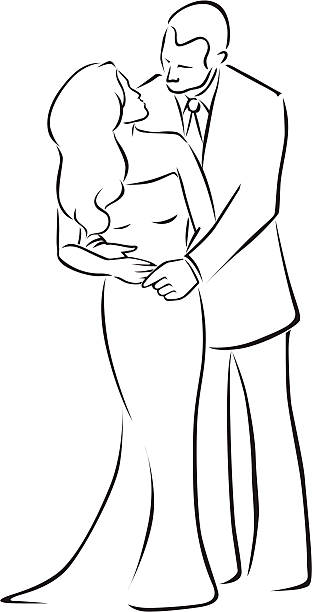 380 Black Man Kissing White Woman Stock Illustrations Royalty Free