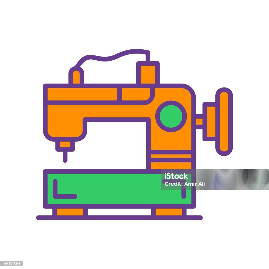 Sewing Machine Icon Stock Illustration Download Image Now Design