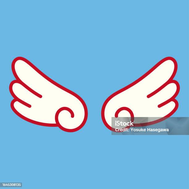 Simbol Romantis Sayap Malaikat Ilustrasi Vektor Ilustrasi Stok Unduh