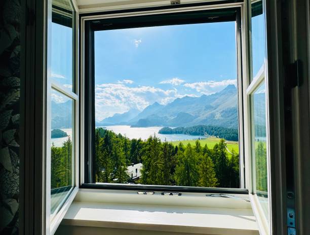 Free Stock Photo of A View of a Lake Through a Window | Download Free ...