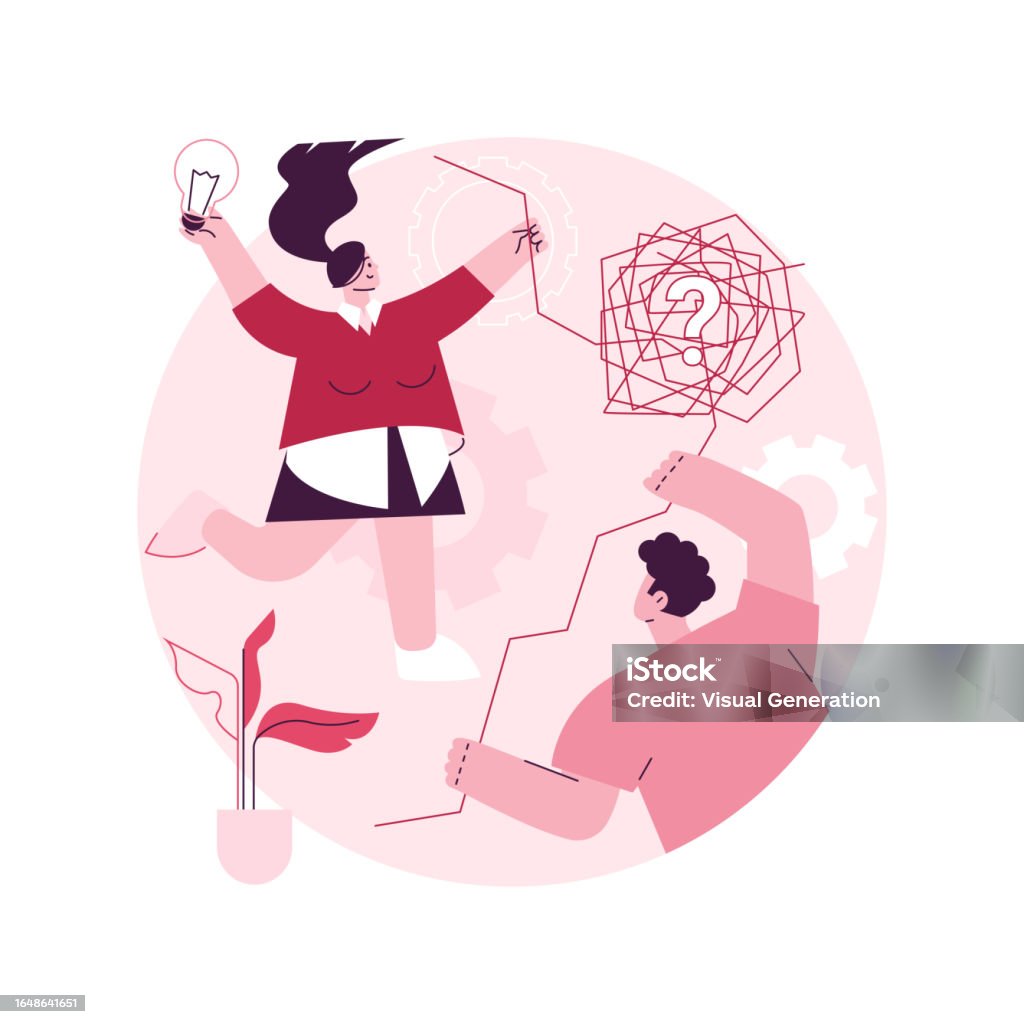 Problem Solving Abstract Concept Vector Illustration Stock Illustration ... Problem Solving Abstract Concept Vector Illustration Stock Illustration ...