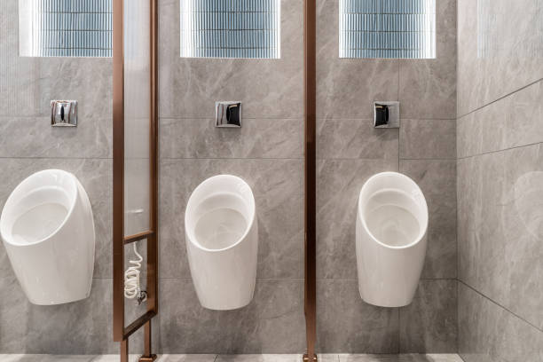 Free Stock Photo of Row of Urinals Next to Brick Wall | Download Free ...