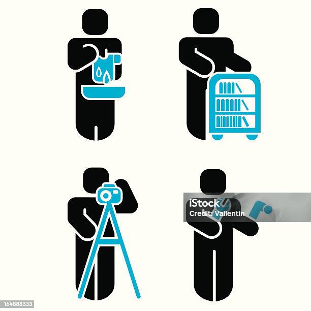 Profession 아이콘 시리즈 연관공에 대한 스톡 벡터 아트 및 기타 이미지 연관공 카메라 개체 그룹 Istock