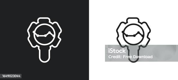 Stock Data Analysis Outline Icon In White And Black Colors Stock Data ... Stock Data Analysis Outline Icon In White And Black Colors Stock Data ...